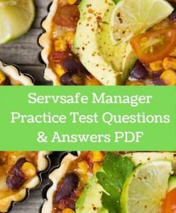 Servsafe Manager Practice Test Questions & Answers PDF